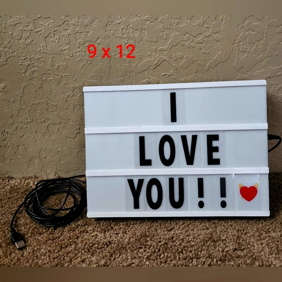 Accents | Light Up Sign With Letters And Emojis | Poshmark